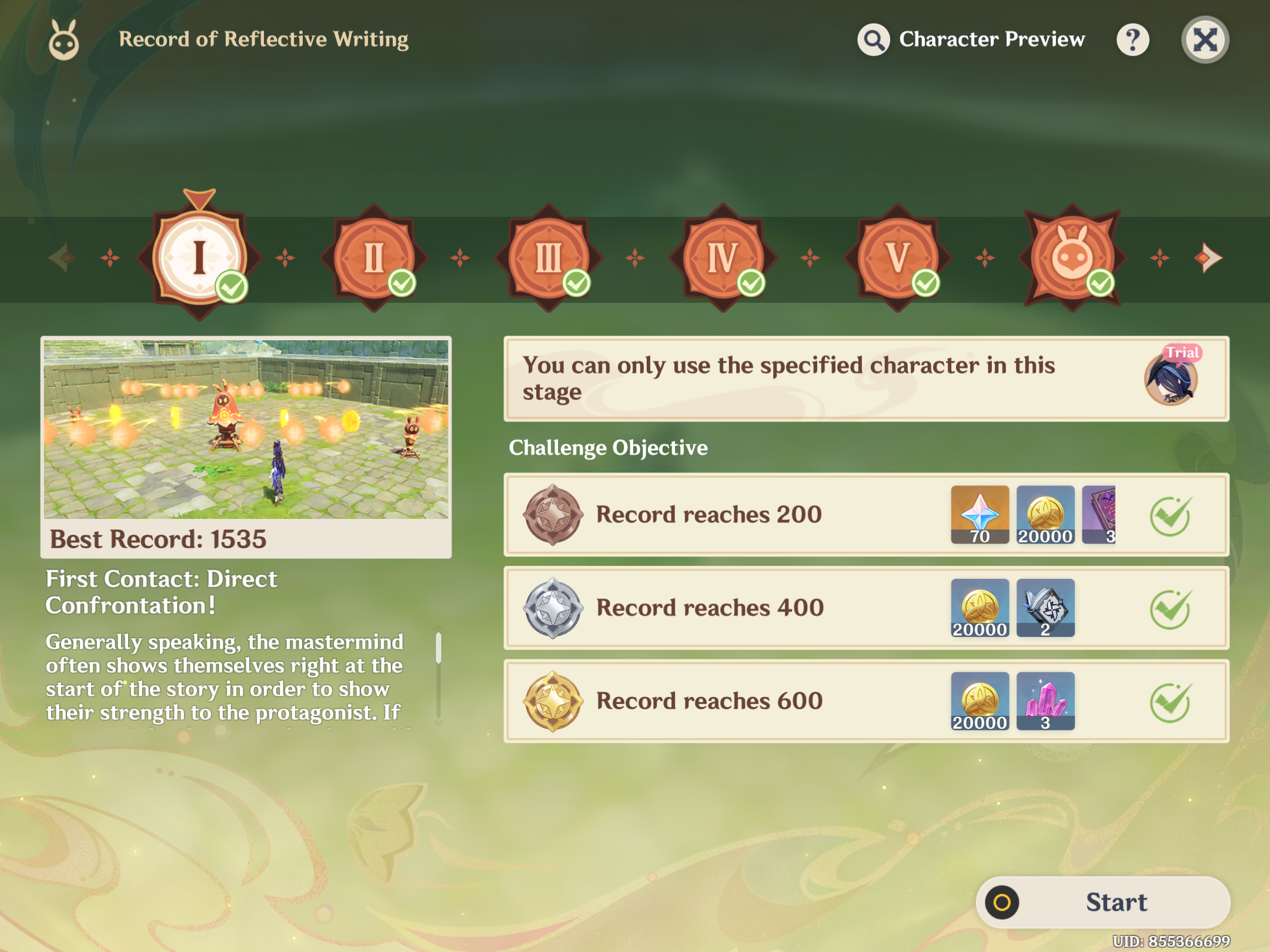 Record of reflective writing : Finished!! Genshin Impact | HoYoLAB