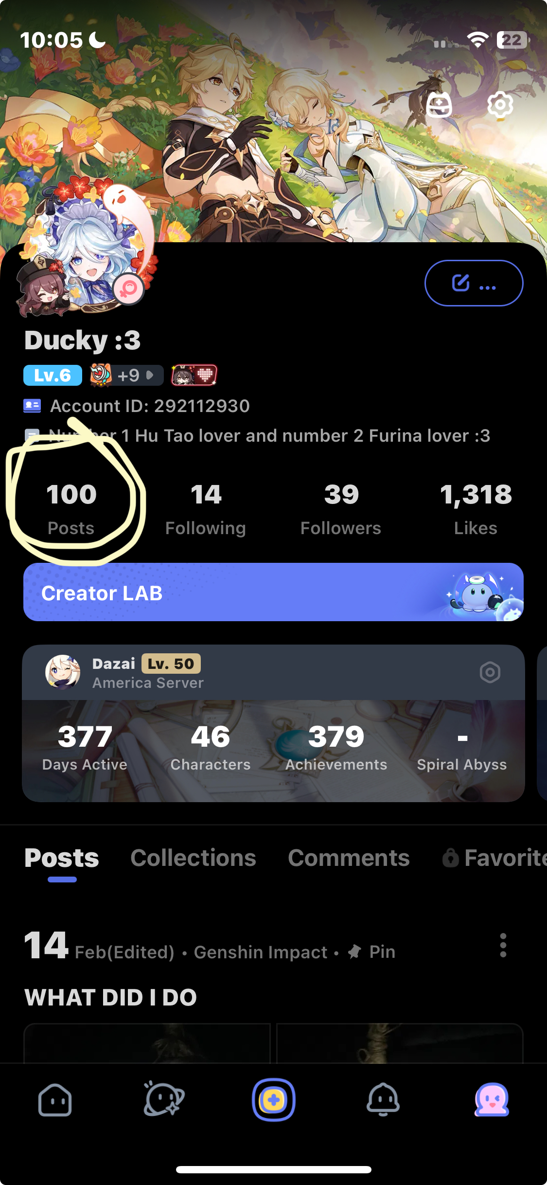 100 posts (this is my 101th post) and I changed my phone theme. | HoYoLAB