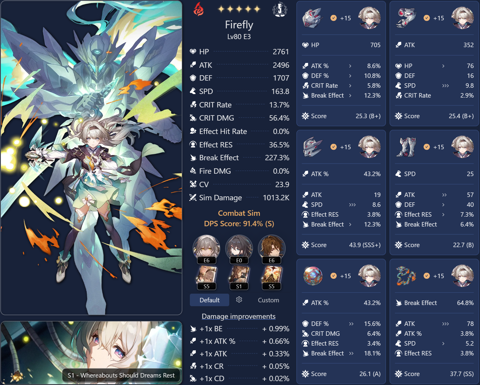 My Firefly build on first day Honkai: Star Rail | HoYoLAB