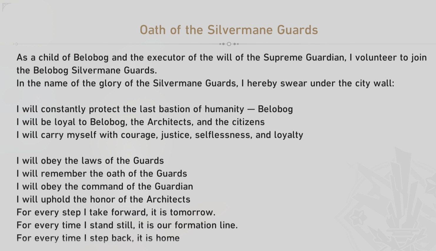 The Oath of a Silvermane Guard Honkai: Star Rail | HoYoLAB
