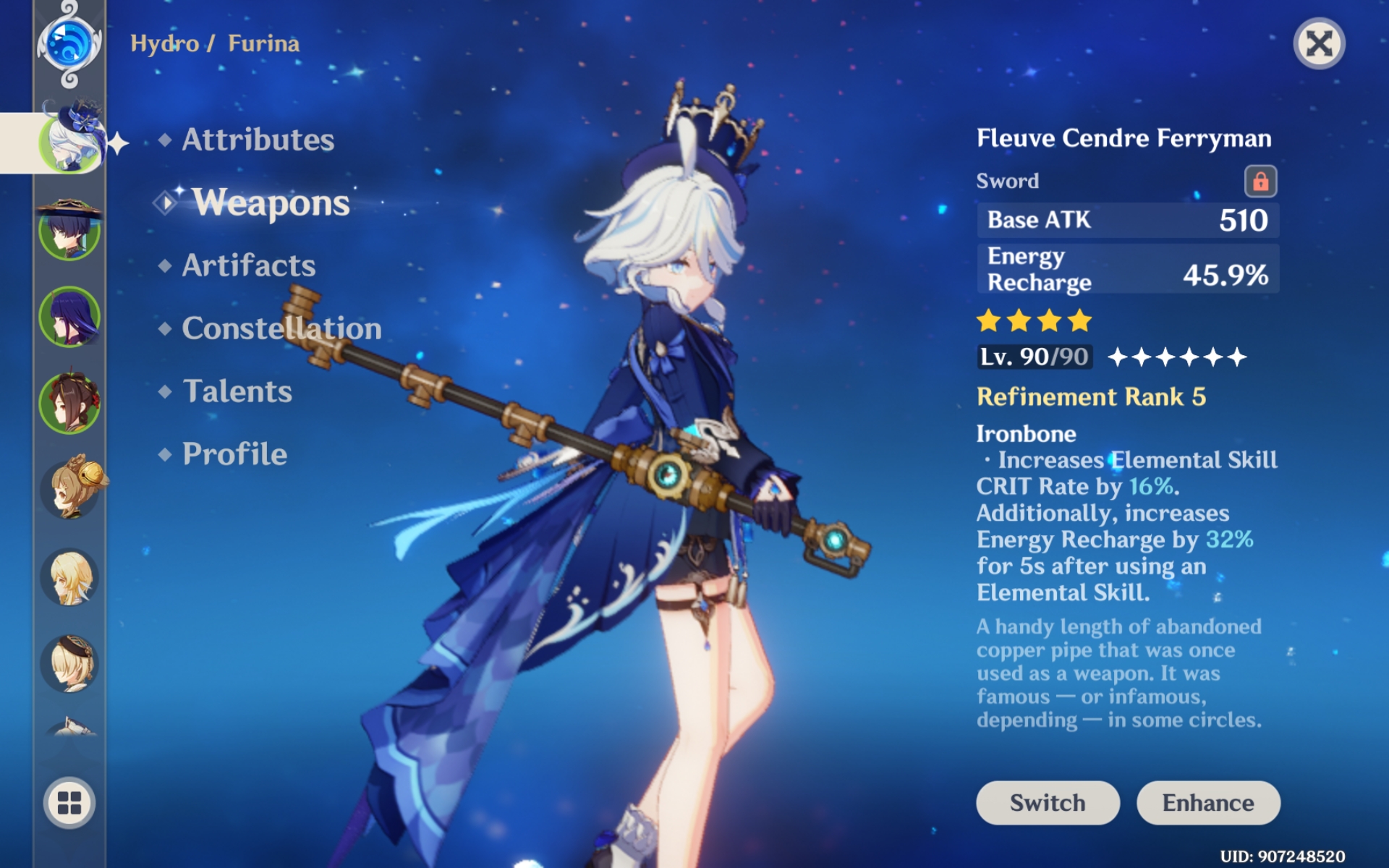 I finally R5 level 90 'd my two archons 4 star fishing weapons Genshin ...