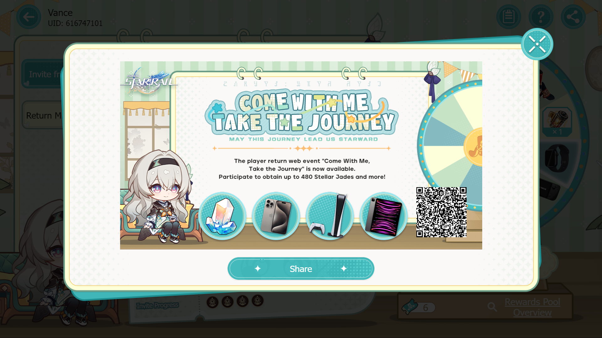 DROP YOUR INVITE LINK IN COMMENT!!! HSR NEW Invite Event!!! Honkai ...