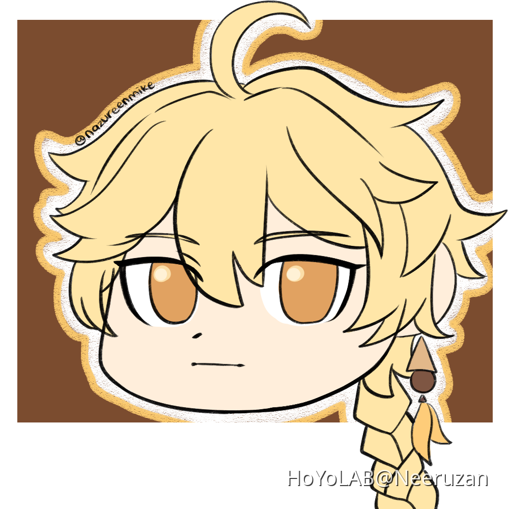 Day 248 until I reach Level 12: Simple chibi of Aether! Genshin Impact ...