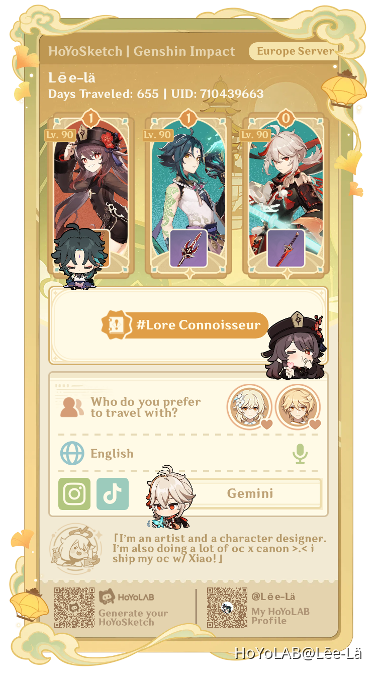 My card Genshin Impact | HoYoLAB