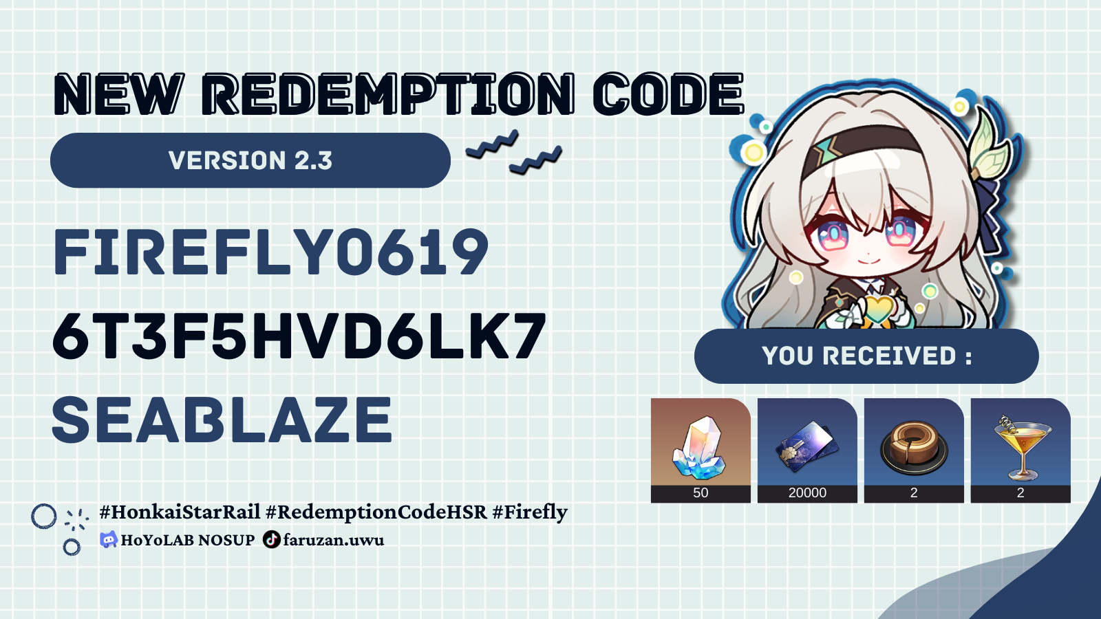 New Redemption Code | HSR Version 2.3🔥 Honkai: Star Rail | HoYoLAB