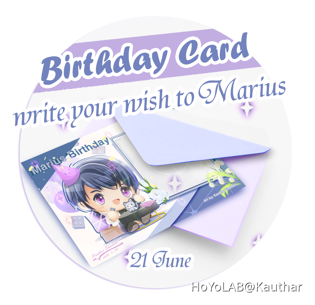 [Free Template for you Card Art wish] Send your wish to Marius Tears of ...