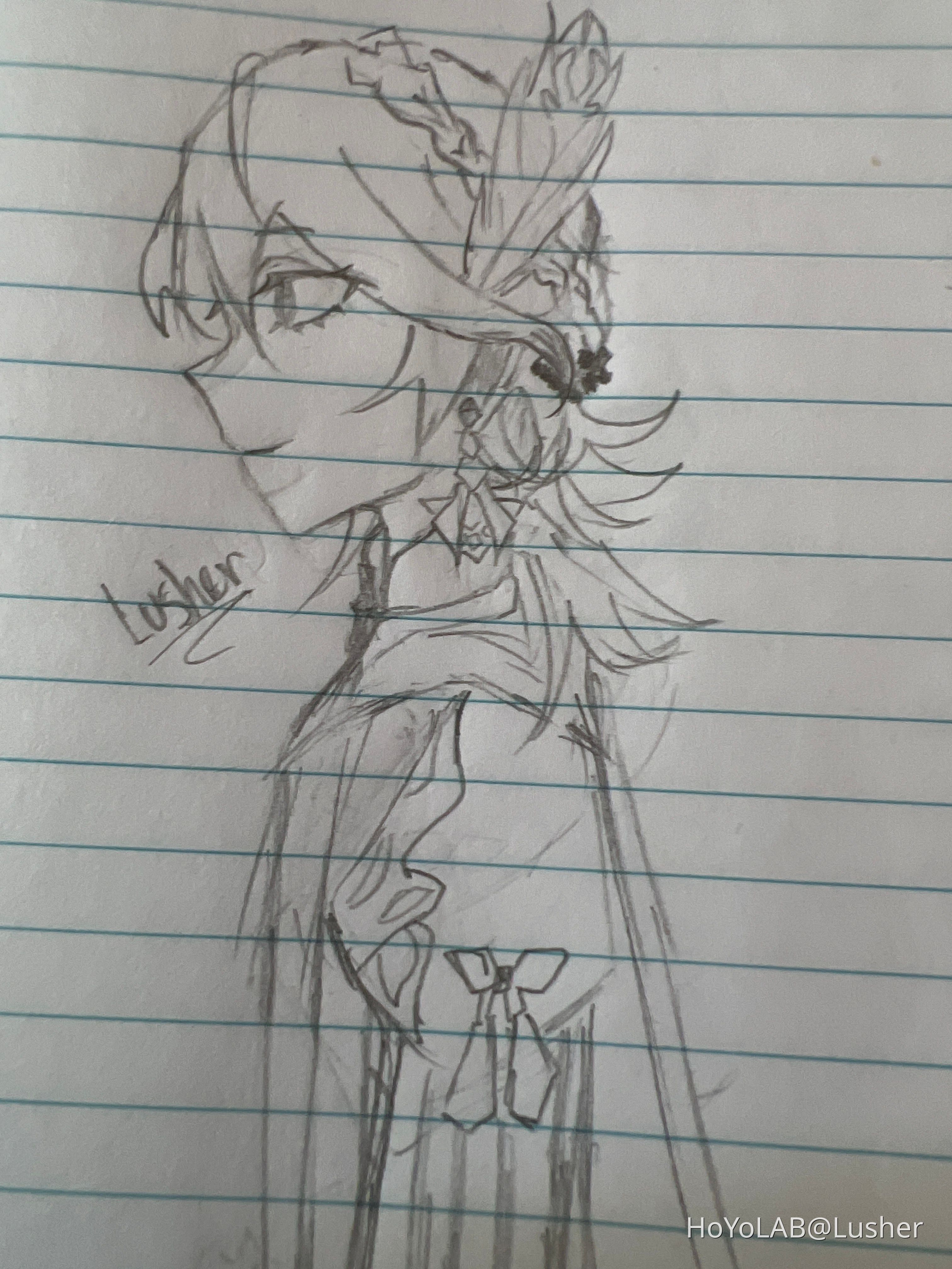 Learning to draw side view with Kaveh Genshin Impact | HoYoLAB