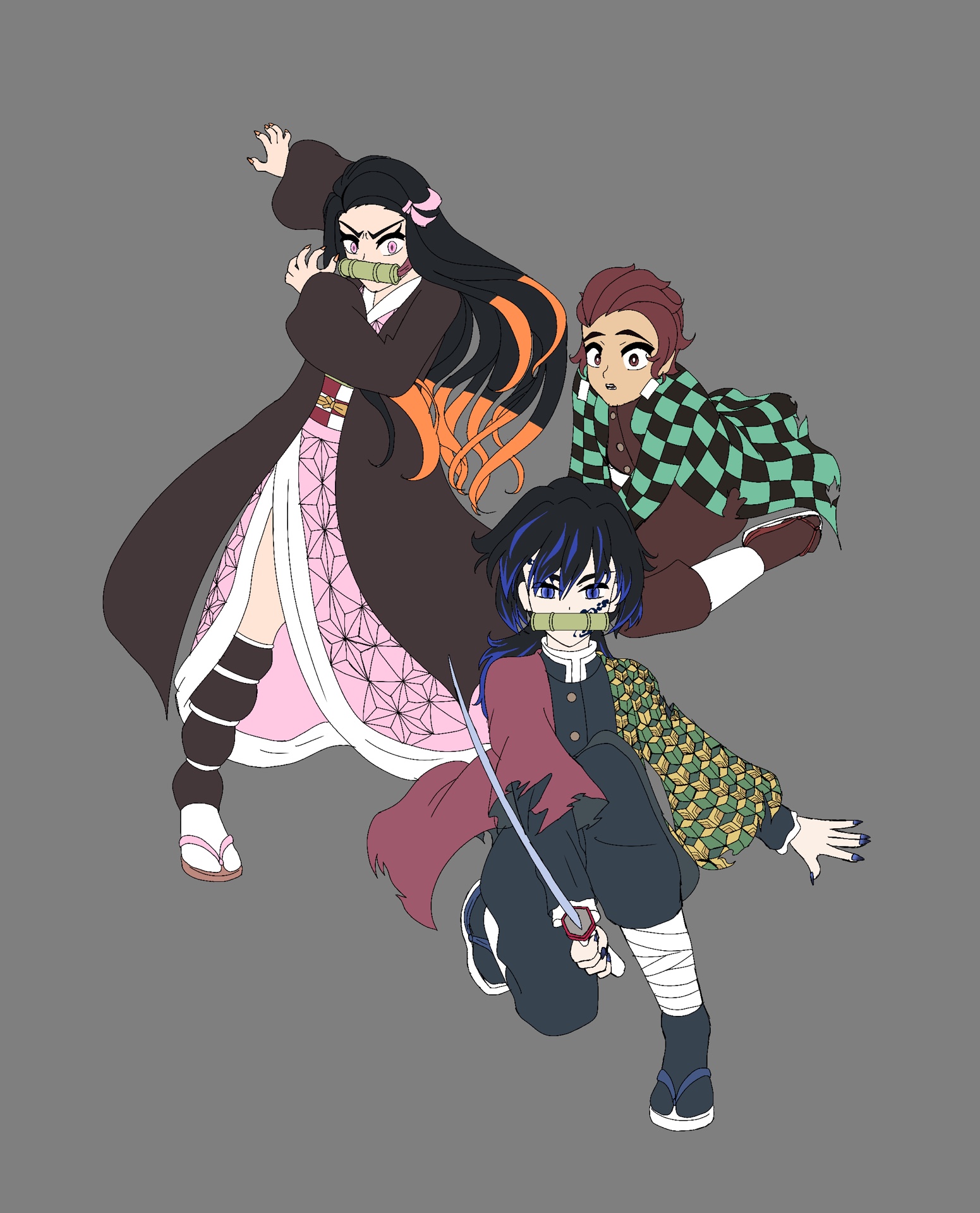 Tanjiro protection squad go! | HoYoLAB