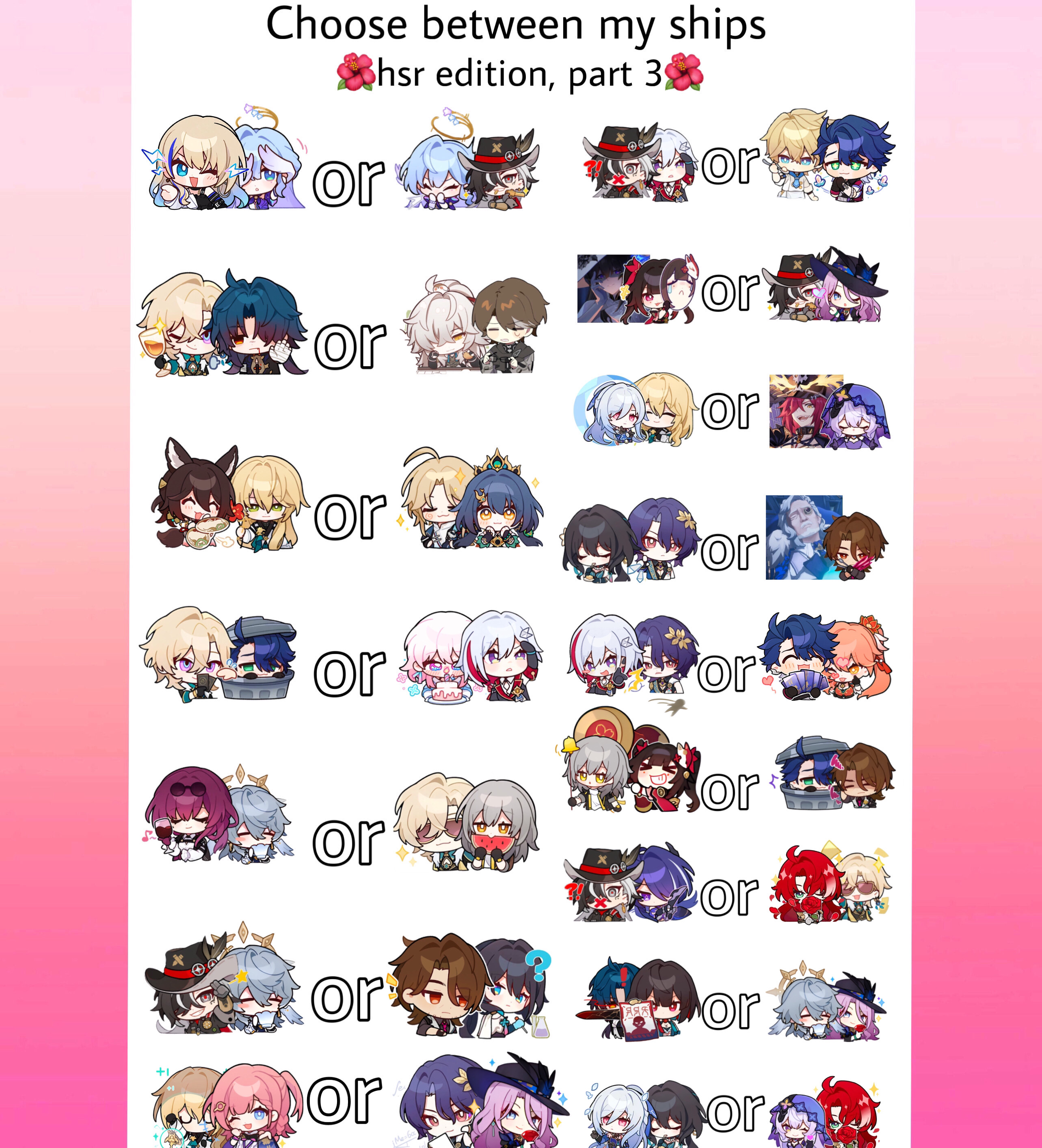 Choose between my hsr ships, part 3🍃 Honkai: Star Rail | HoYoLAB