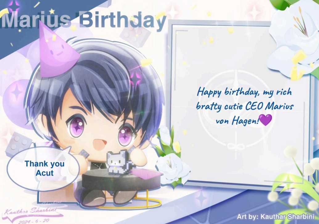 Happy birthday, Marius von Hagen!💜 Tears of Themis | HoYoLAB