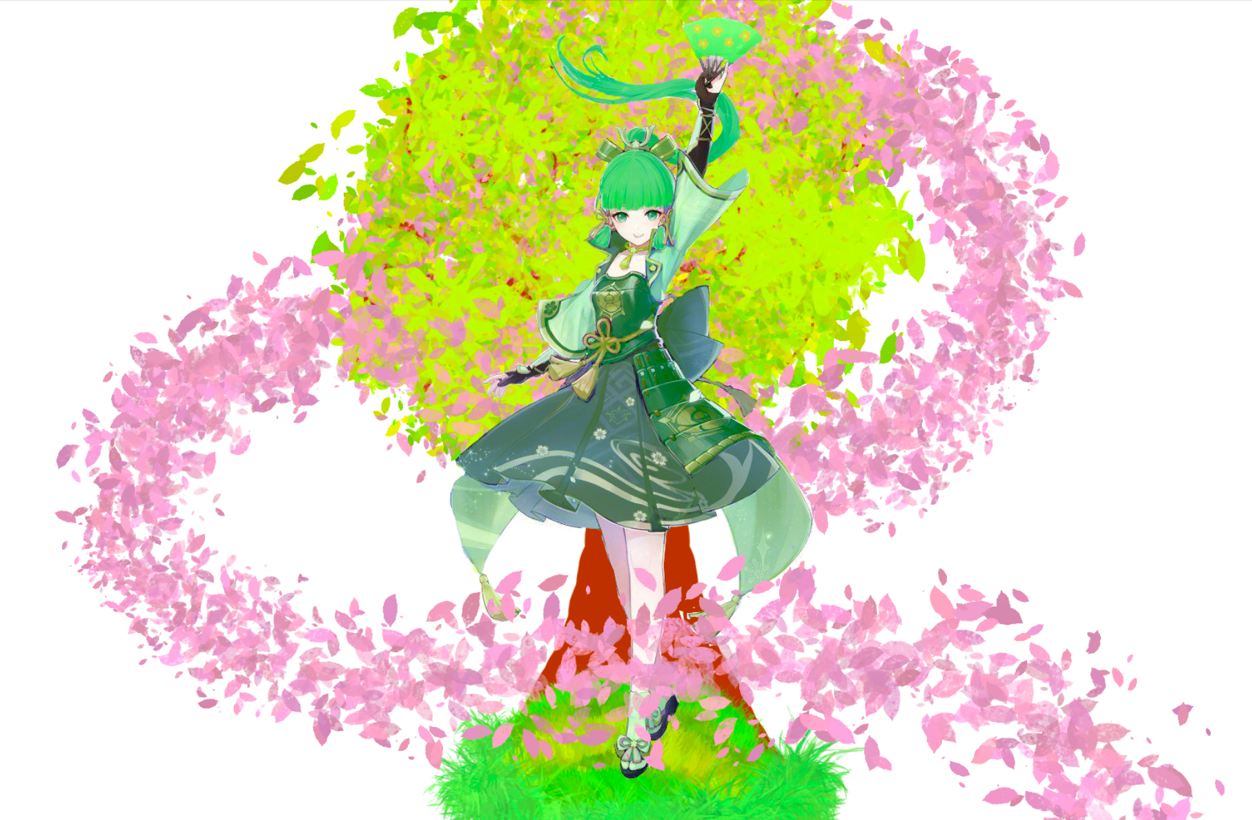 Dendro Ayaka redesign with splash art Genshin Impact | HoYoLAB