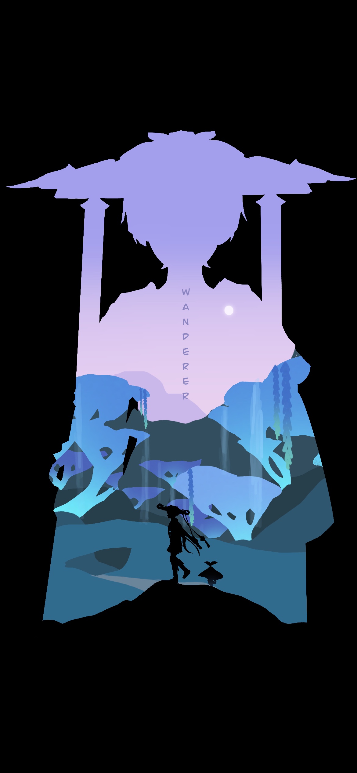 Wanderer wallpaper that I drew :) Genshin Impact | HoYoLAB
