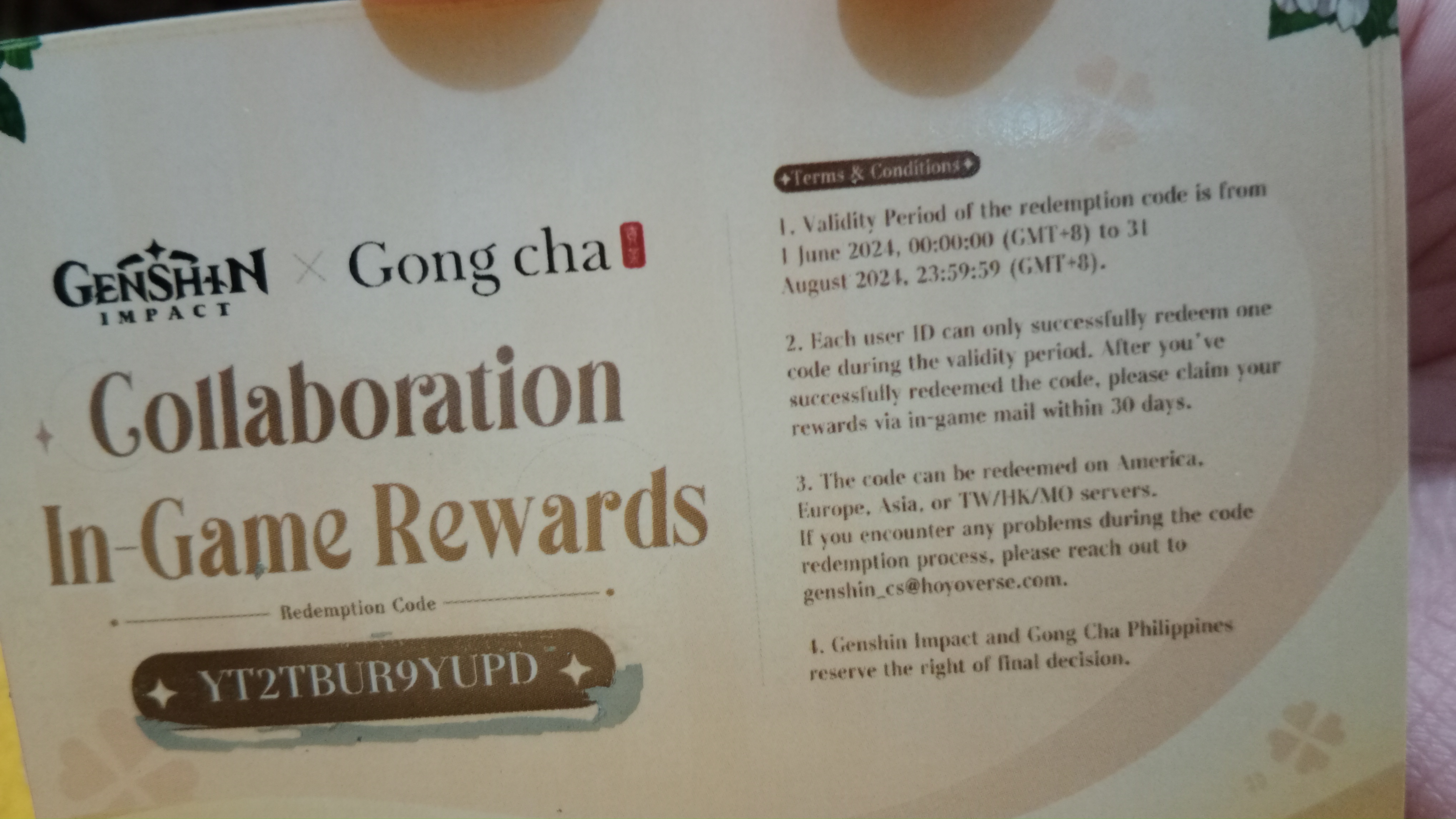 Extra Gongcha scratch card Genshin Impact | HoYoLAB