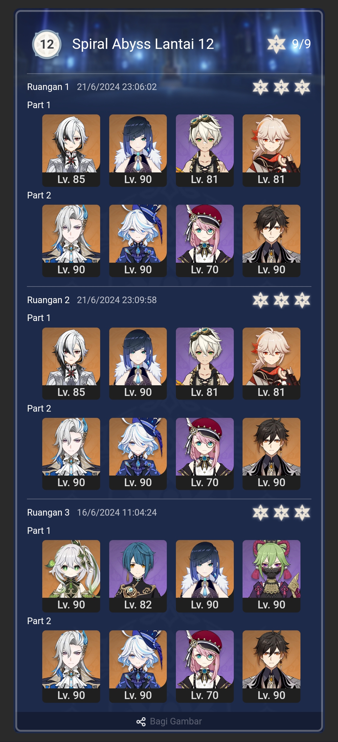 Full star tapi masih ketergantungan card buff Genshin Impact | HoYoLAB