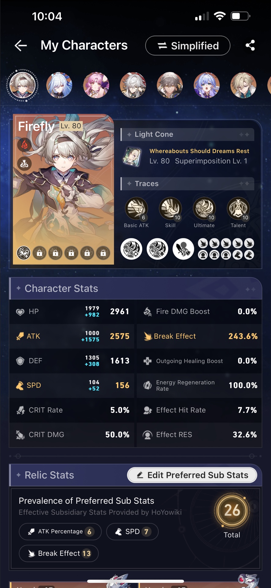 Firefly stats Honkai: Star Rail | HoYoLAB