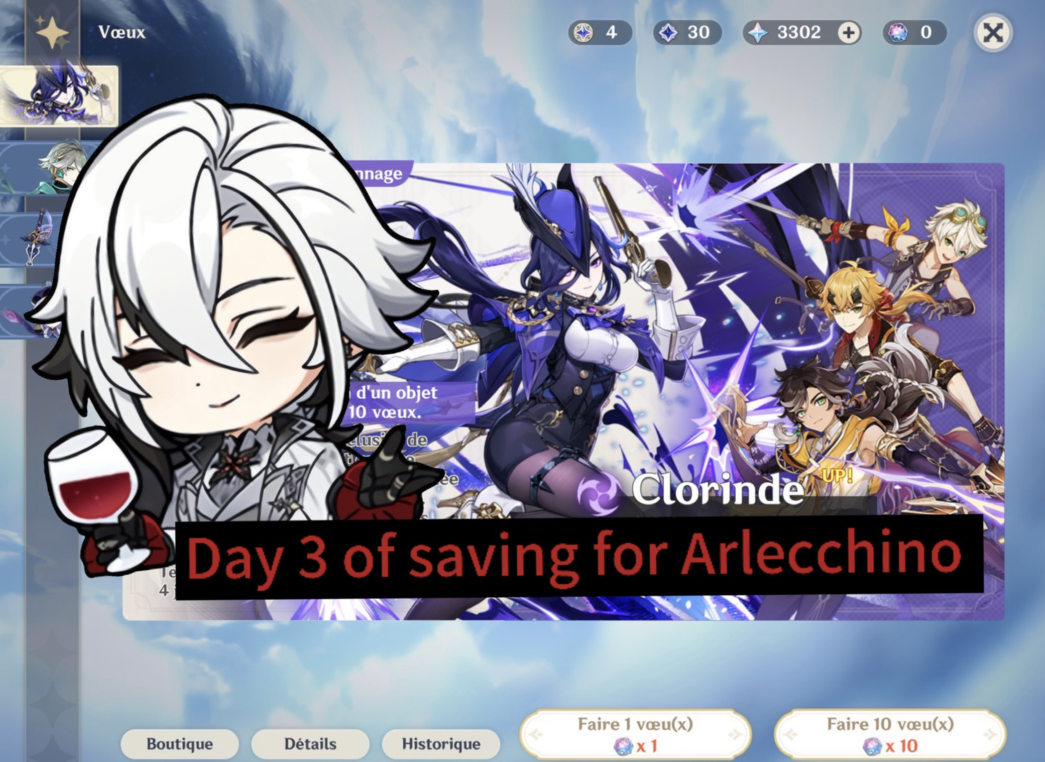 Day 3 of saving for Arlecchino Genshin Impact | HoYoLAB