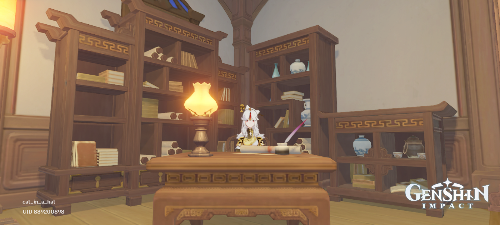 first time decorating my serenitea pot library for ningguang is it good ...