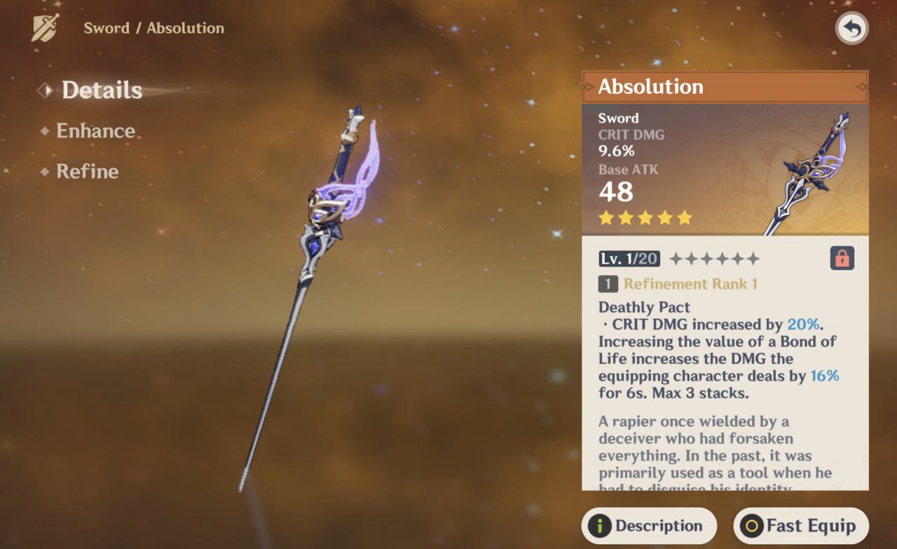 Absolution R1 or Iron Sting R5 Genshin Impact | HoYoLAB