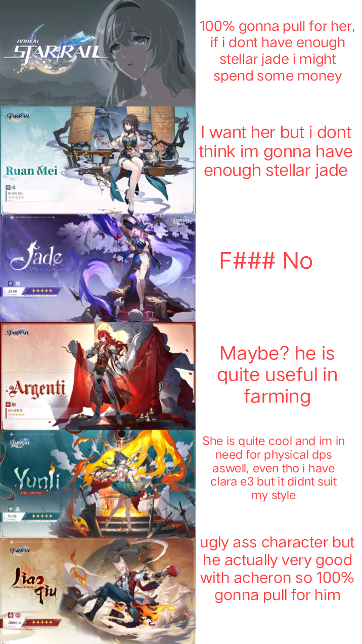 my pull prediction Honkai: Star Rail | HoYoLAB