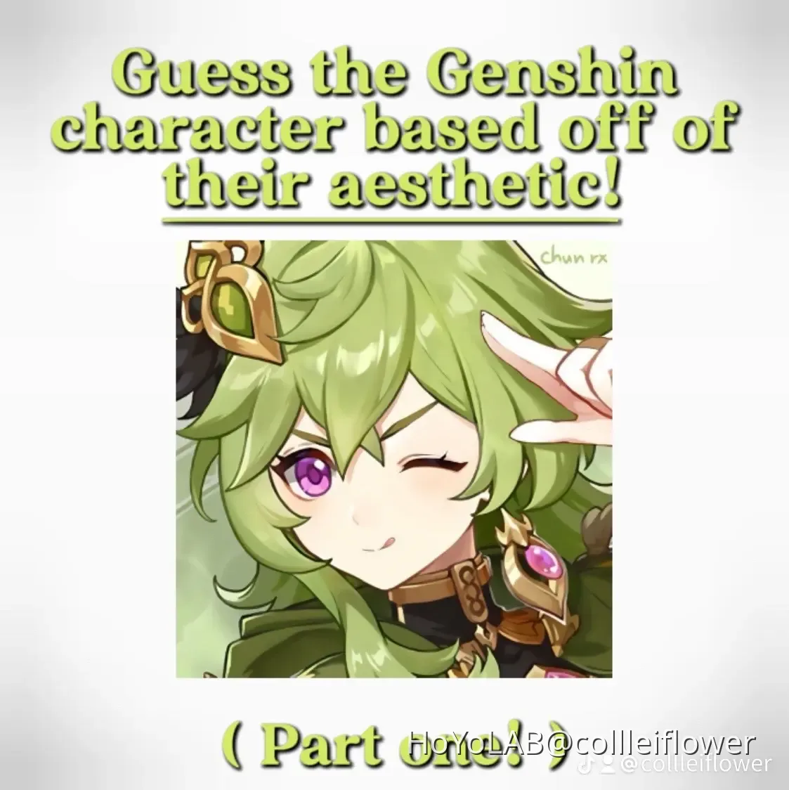 Guess the character based off of aesthetics!!💚 Genshin Impact | HoYoLAB