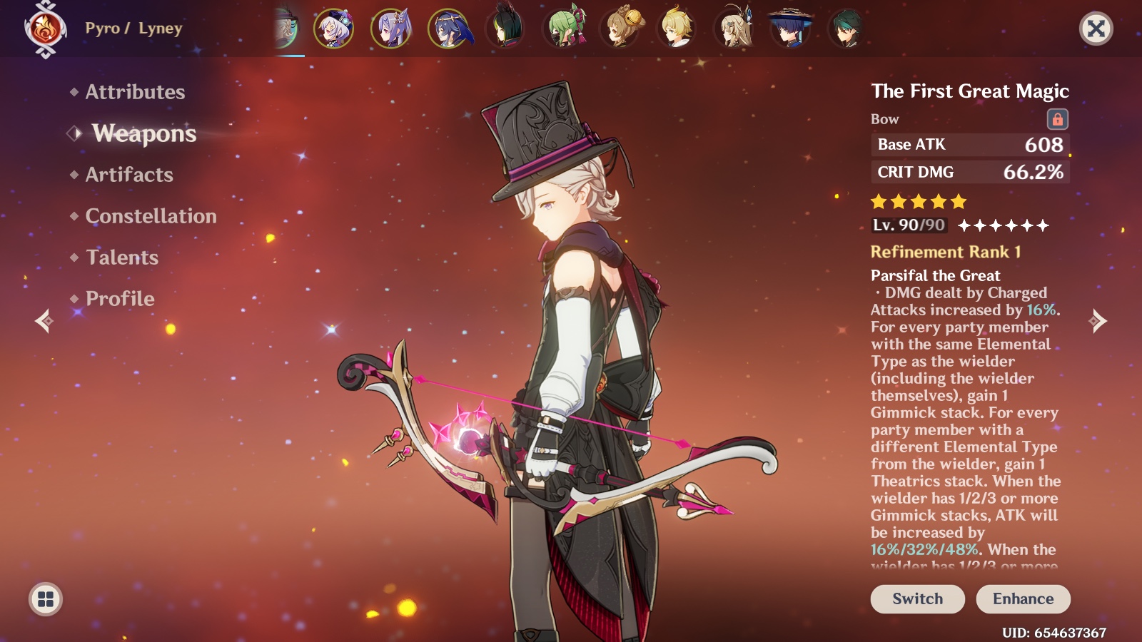 ~Lyney Build~ Genshin Impact | HoYoLAB