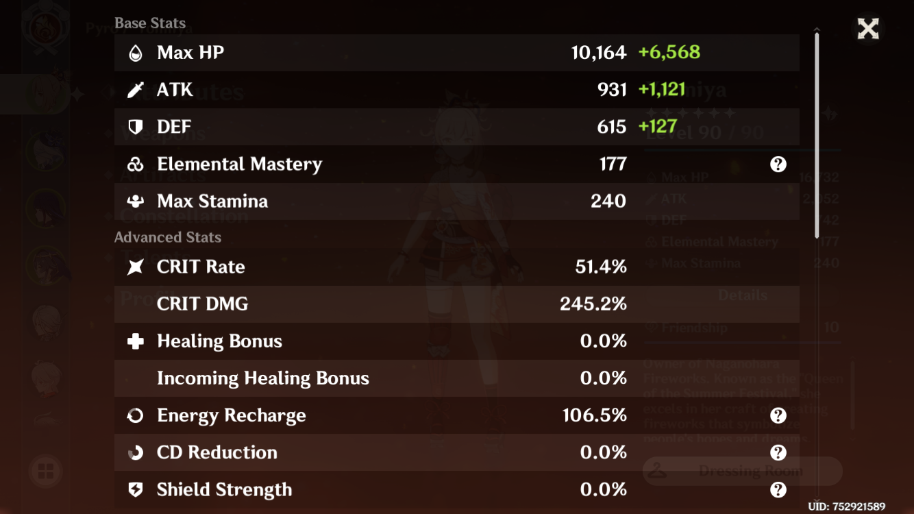 Heyy I need some advice for my Yoimiyas build Genshin Impact | HoYoLAB