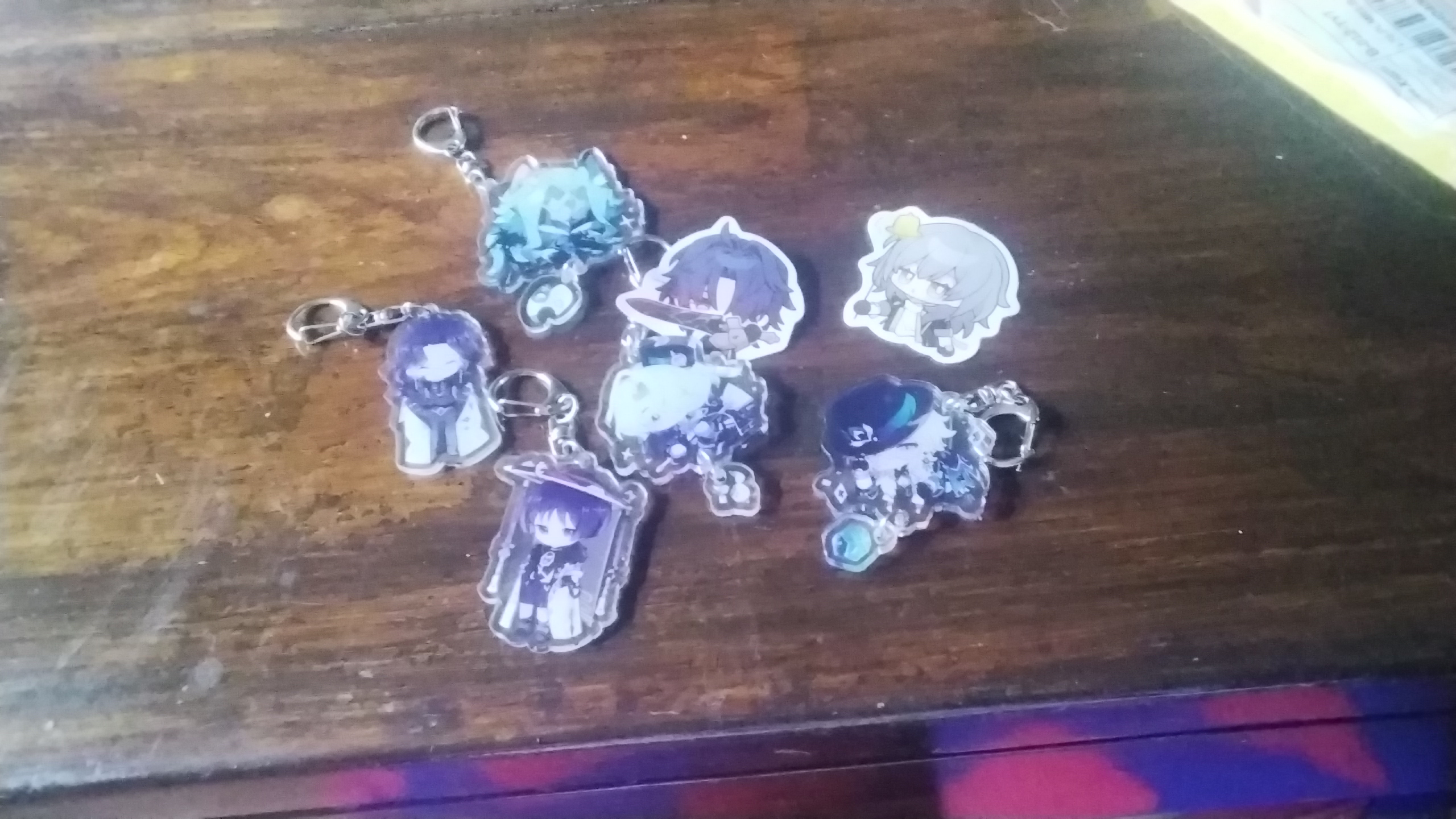 Genshin and HSR keychain Collection! Aven and Misha are the new members ...