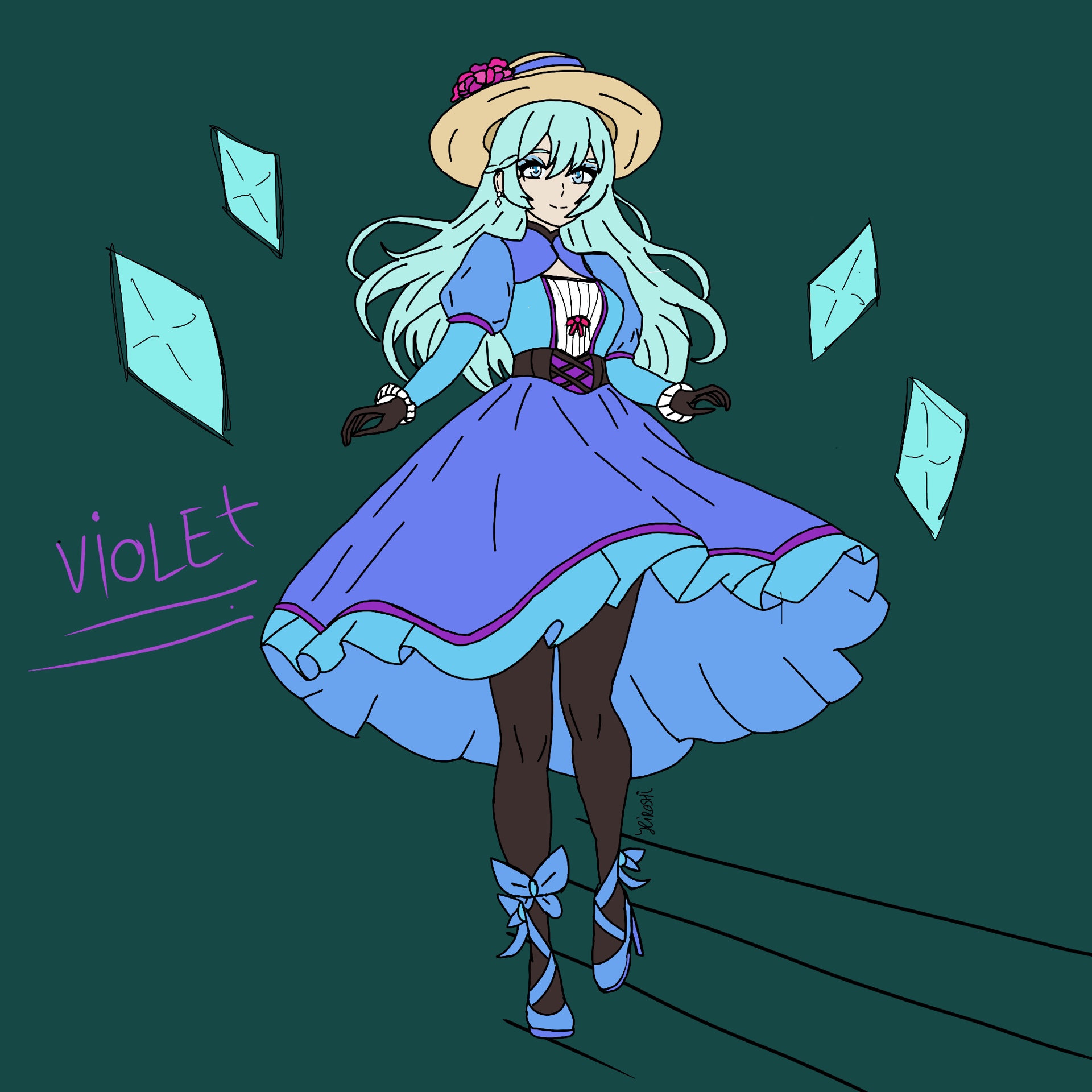Meet our oc violet Genshin Impact | HoYoLAB