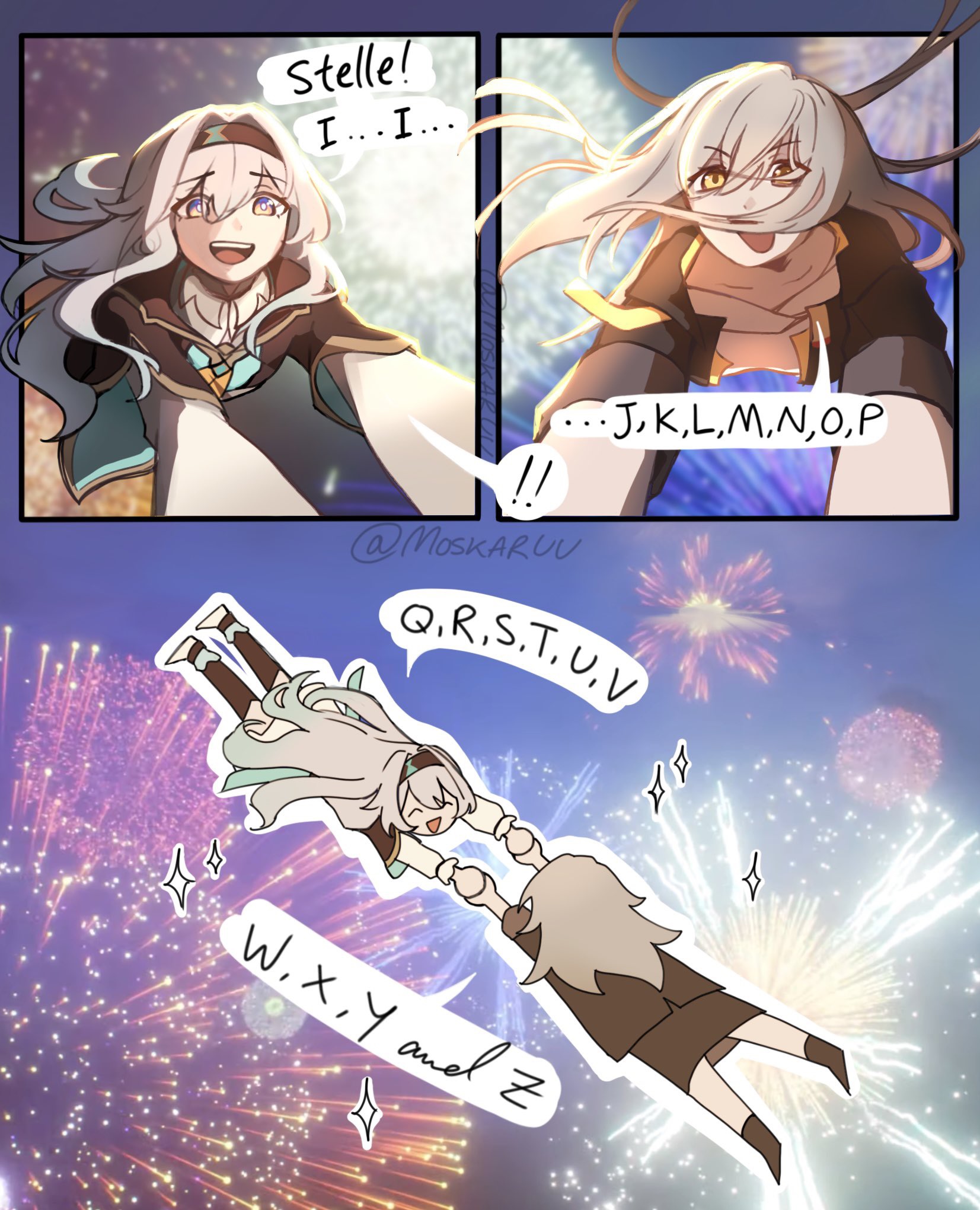I think this perfectly encapsulates the Stellefly dynamic 🎇 Honkai ...