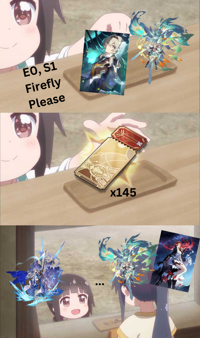 For reference I only won two 50/50s in HSR, being Acheron and Huohuo ...