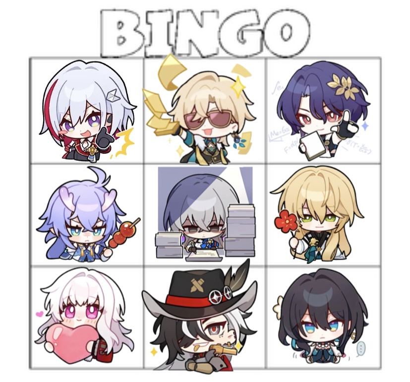 HSR 5 star bingo Honkai: Star Rail | HoYoLAB