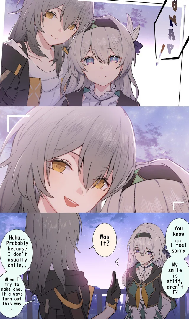 Firefly after we took the picture with her! Stelle and Caelus edition :) Honkai: Star Rail | HoYoLAB