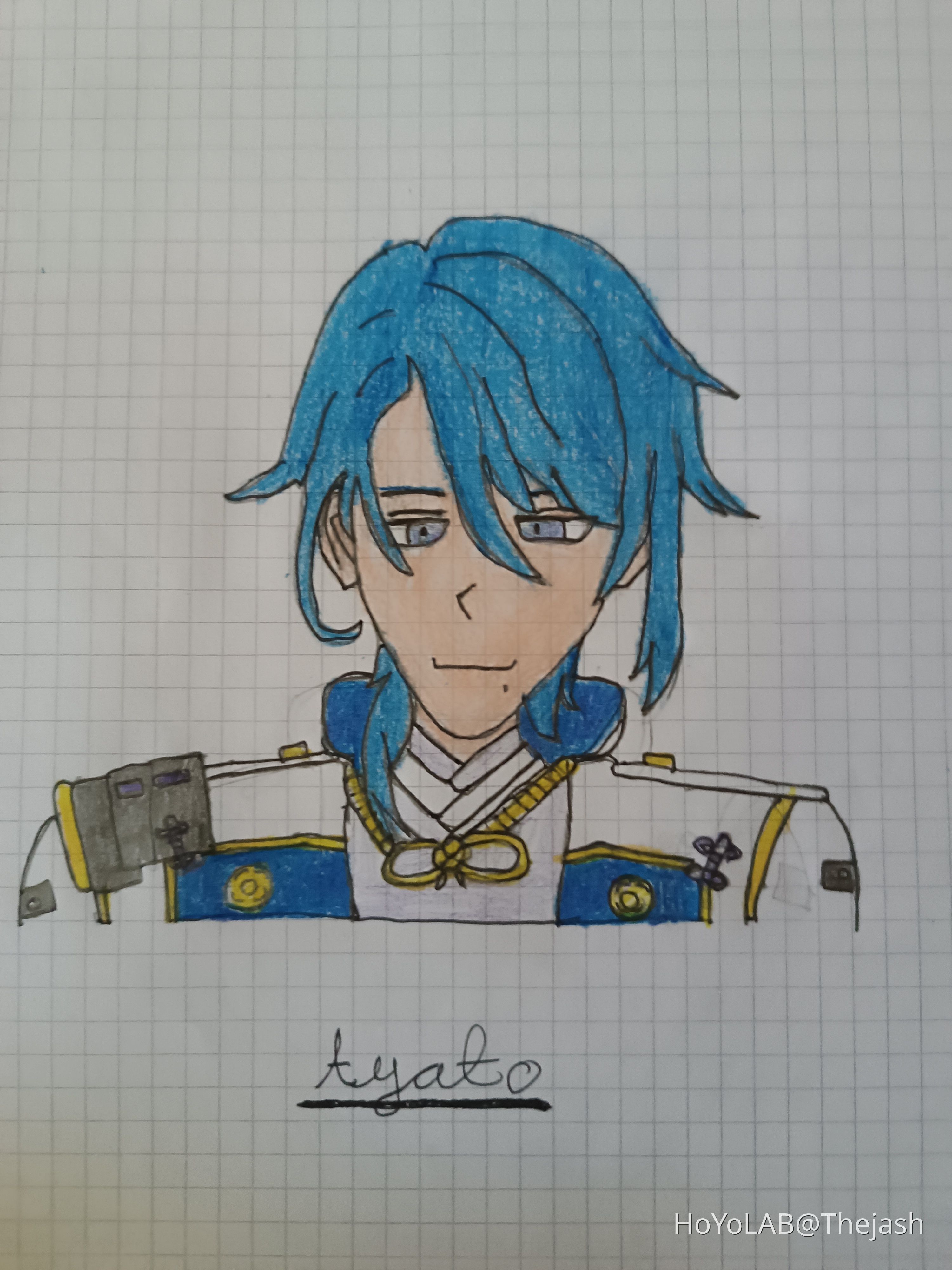 I tried my best to draw Ayato. Genshin Impact | HoYoLAB