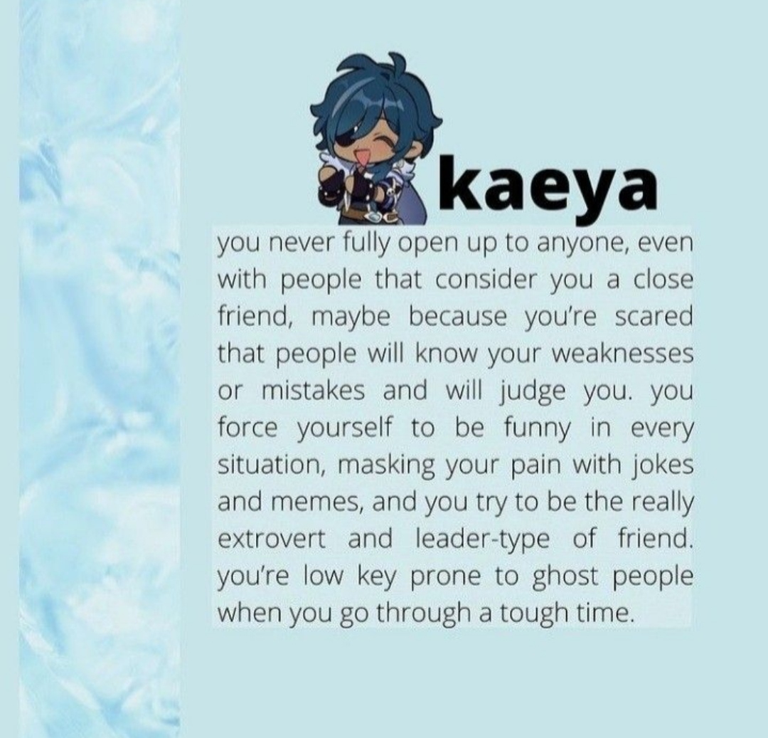 POV: Kaeya is your kin Genshin Impact | HoYoLAB