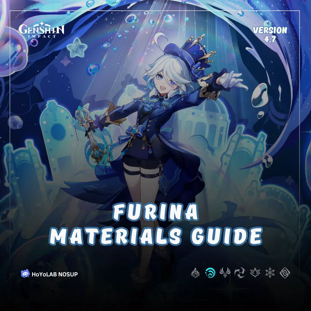 [Infographic] Furina Materials Guide - Farming Schedule & Artifact Recommendation | Version 4.7🔥 ...