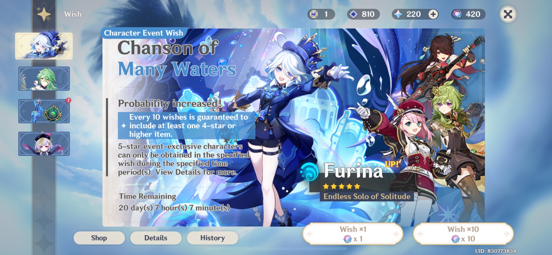 Good luck for those who wanna pull Furina! Genshin Impact | HoYoLAB