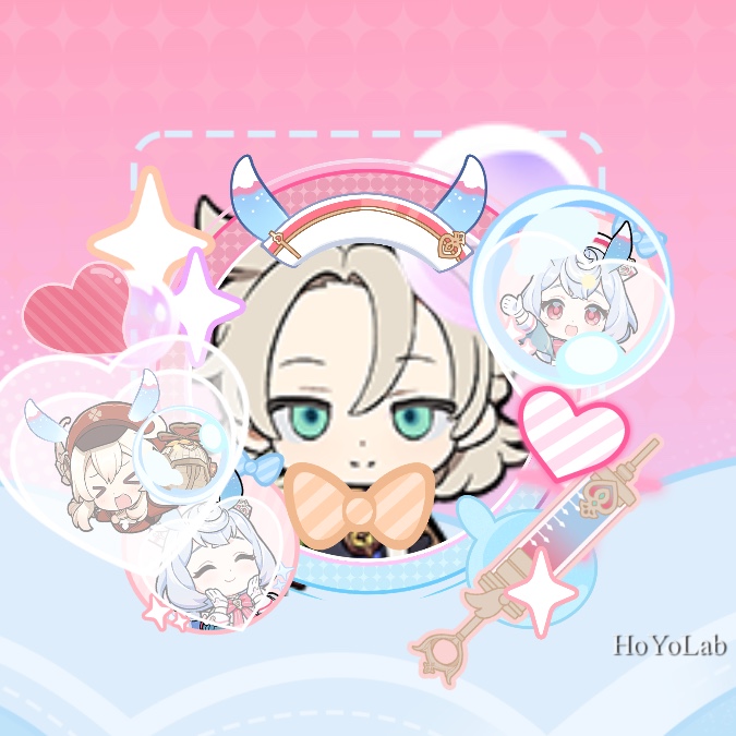 Uncle Albedo sticker!! It's a big family! #Sigewinne'sBand-Aid Genshin ...