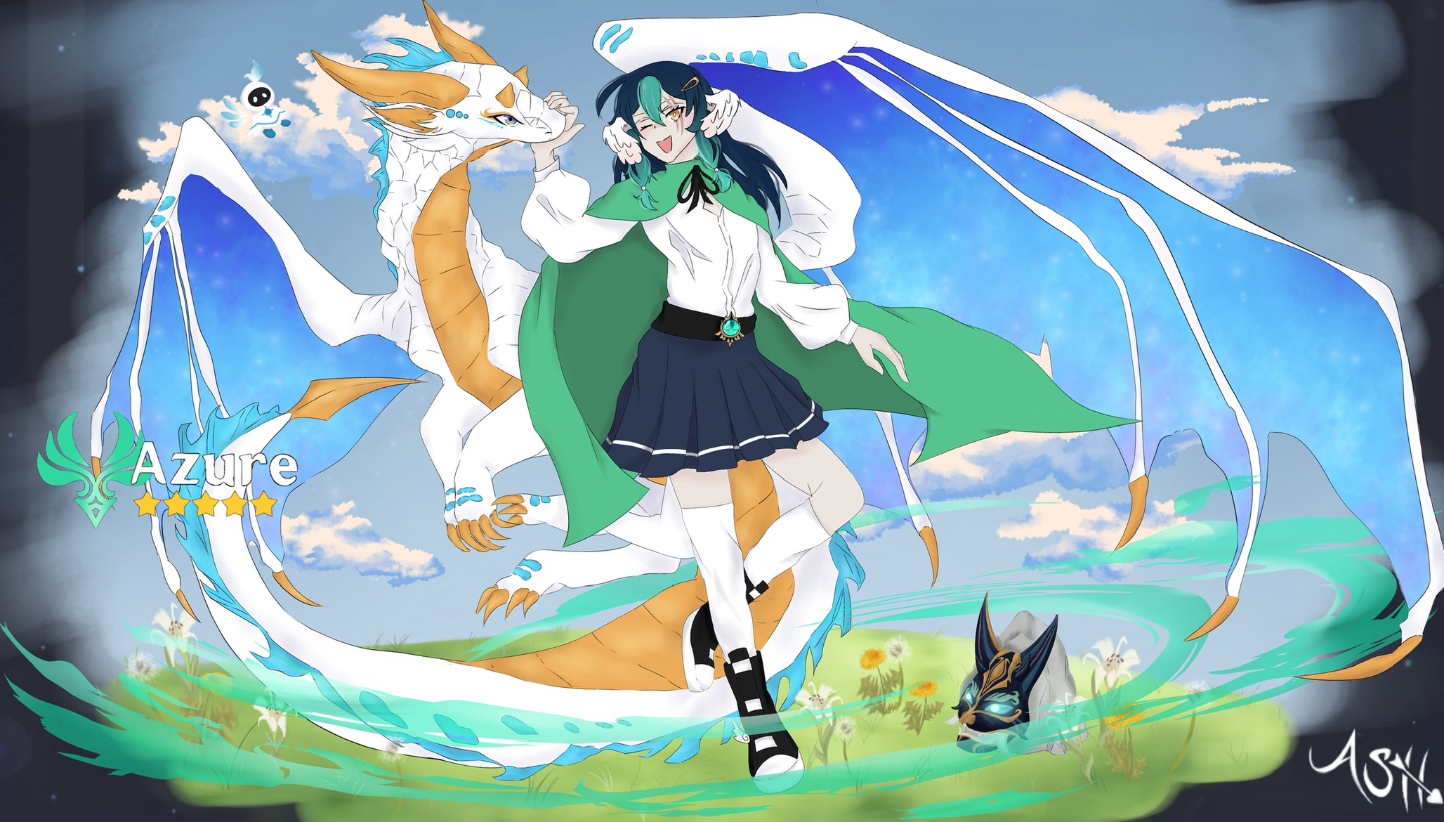 azure - splash art Genshin Impact | HoYoLAB