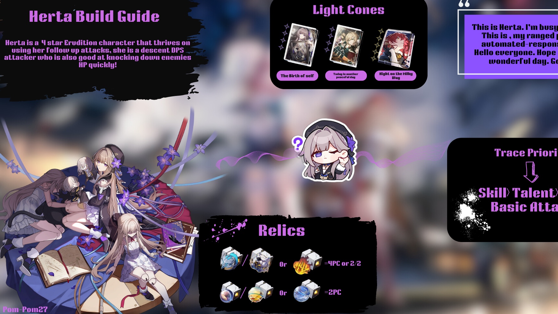[V2.5] Character Build Guide~Herta Honkai: Star Rail | HoYoLAB