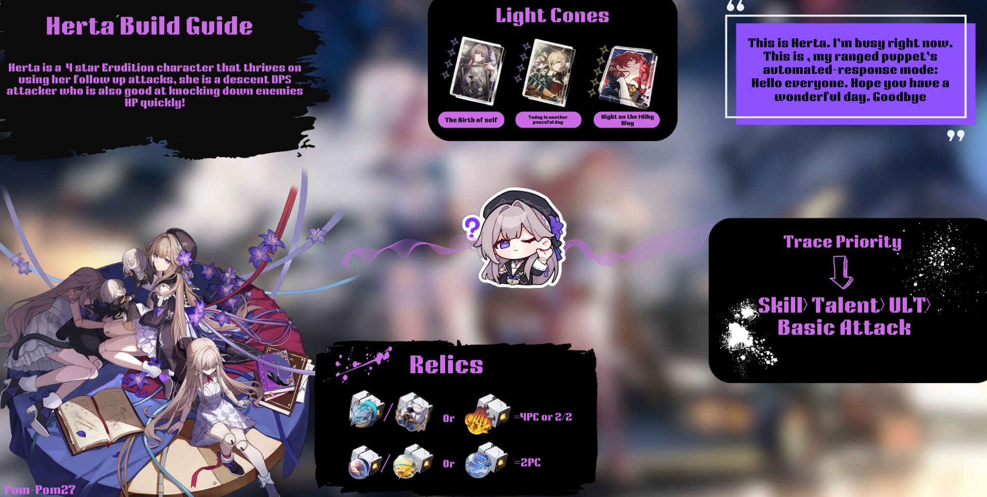 [V2.5] Character Build Guide~Herta Honkai: Star Rail | HoYoLAB