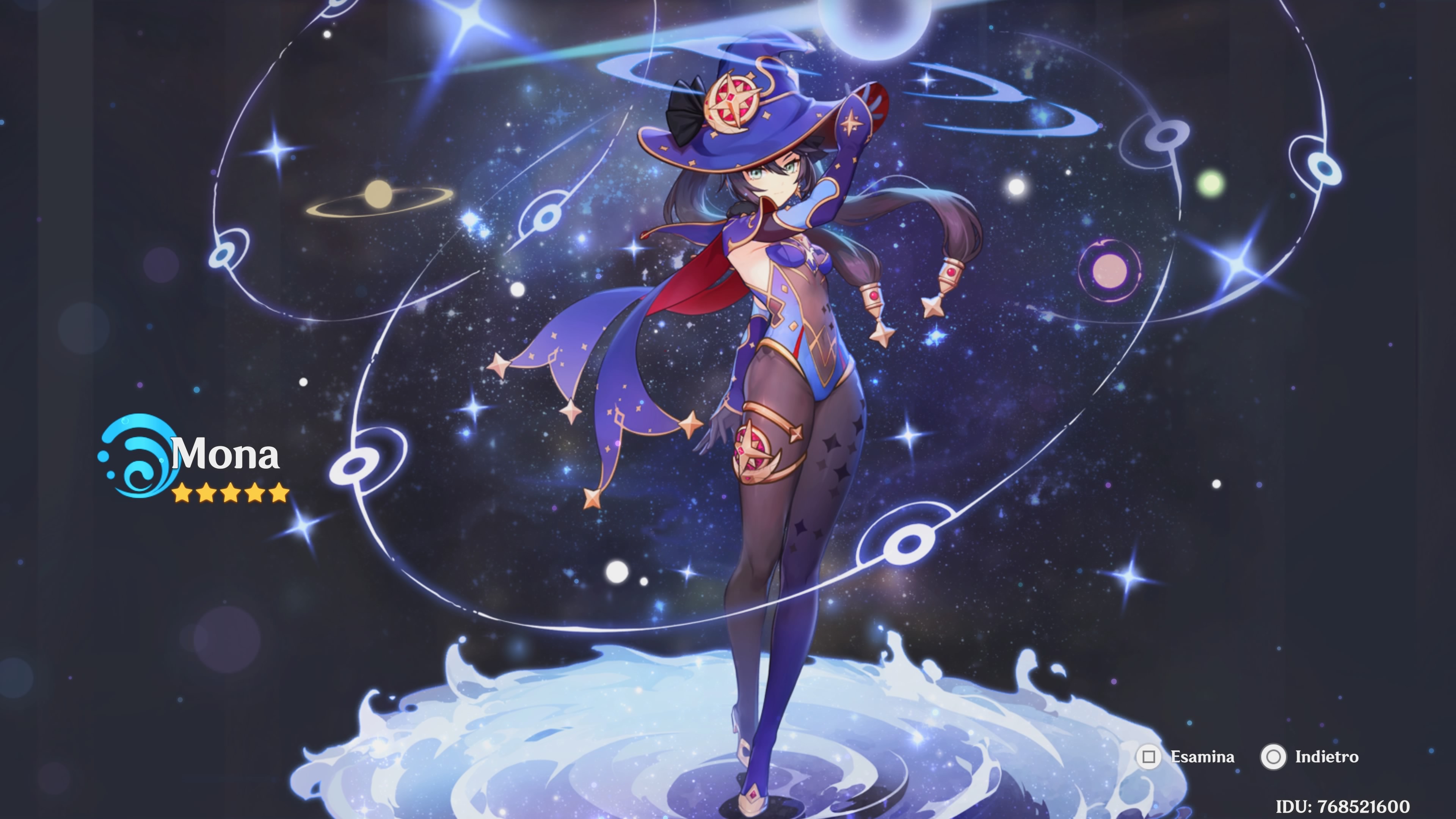 Mona (⑤⭐️) e la sua arma。Origine dei venti sacri da (⑤⭐️) e l’outfit (⑤ ...