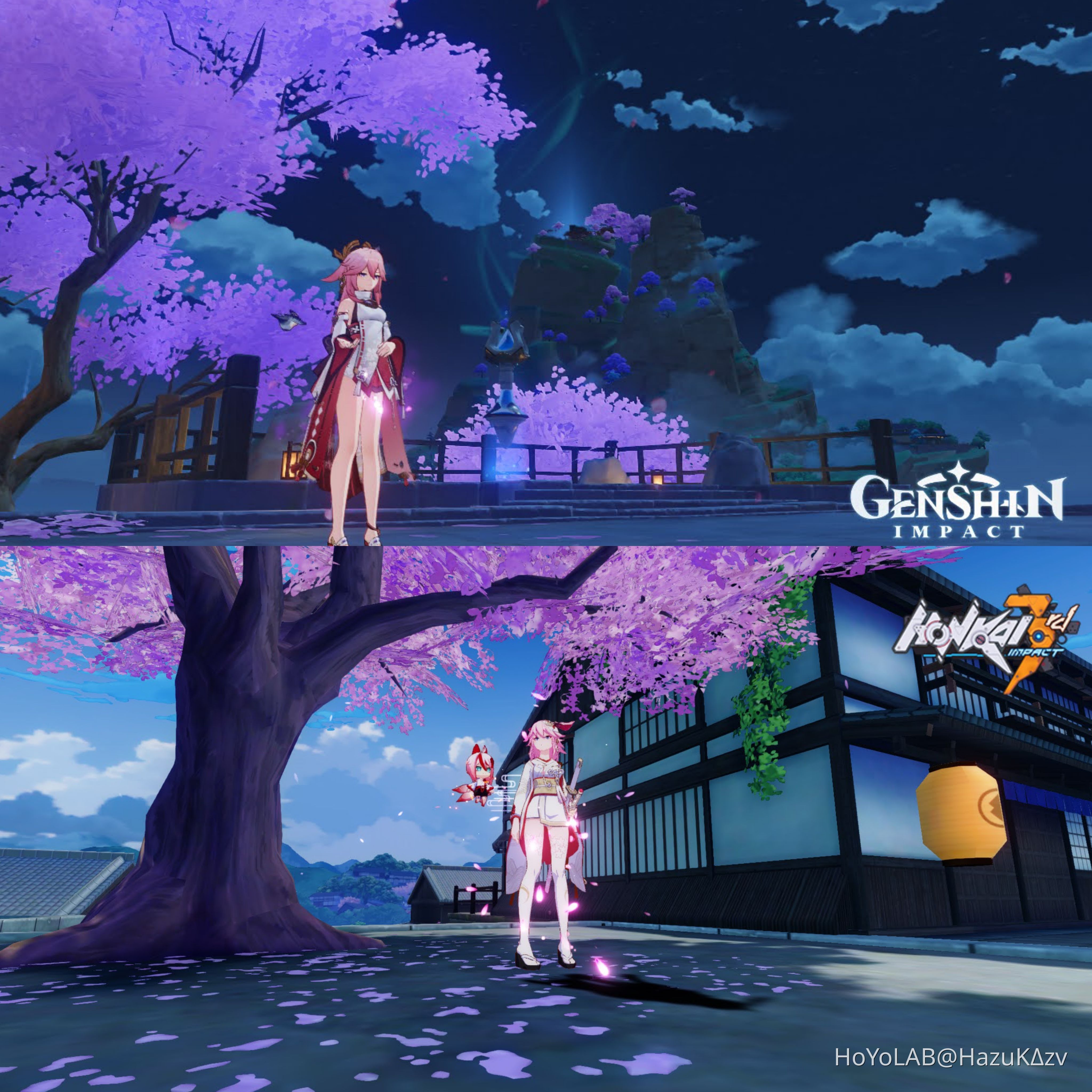 Under the sakura tree Genshin Impact | HoYoLAB