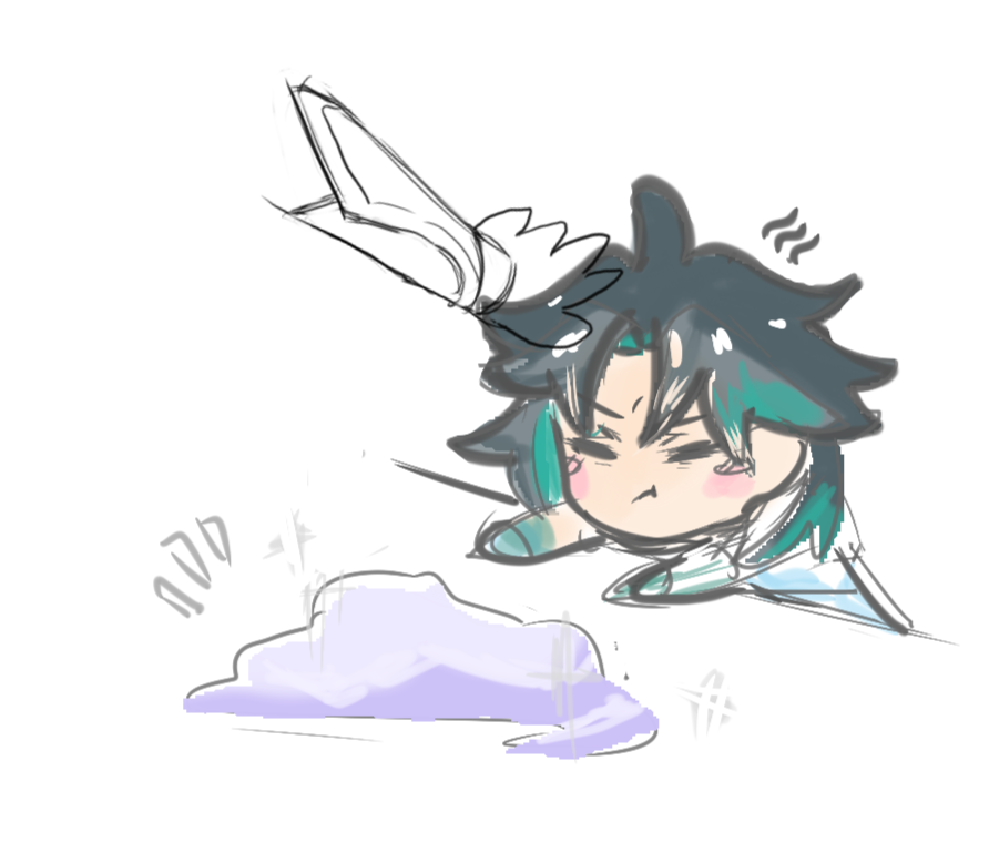 Old Xiao Doodle Genshin Impact | HoYoLAB