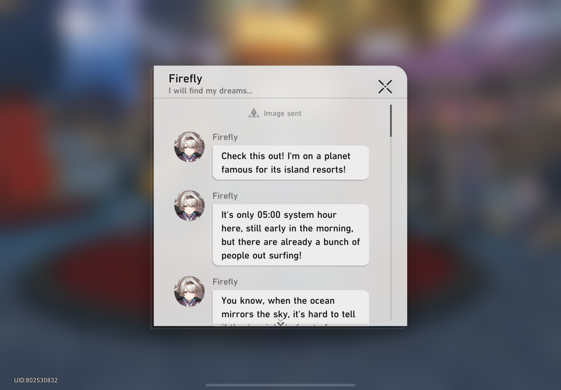 Firefly message (part 3) Honkai: Star Rail | HoYoLAB