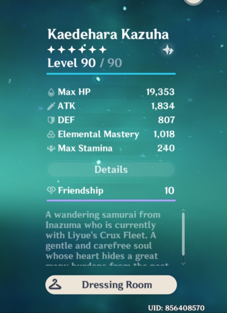 My kazuha build Genshin Impact | HoYoLAB