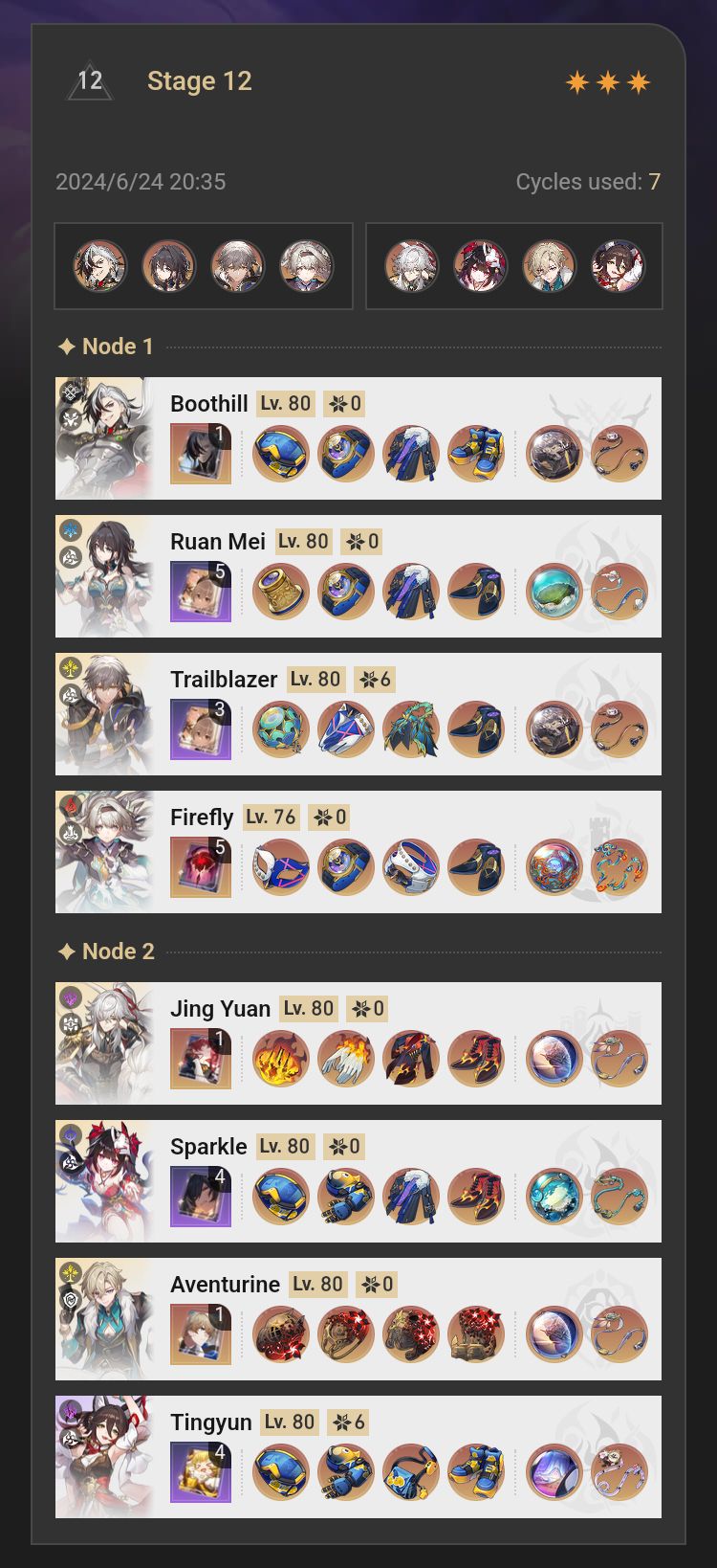 Boothill + Firefly giving my JY enough cycles to clear Honkai: Star ...