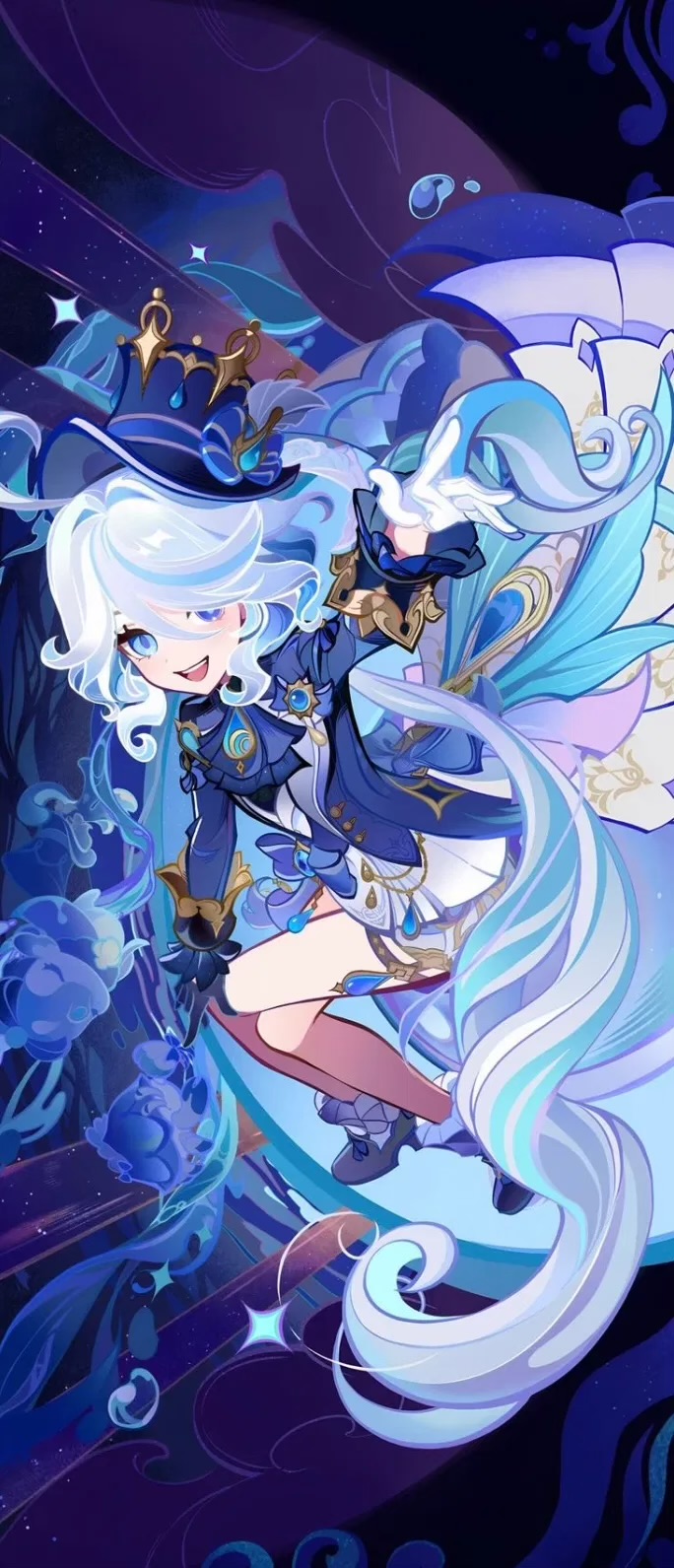 Made a little piece of furina for good luck tonight! Genshin Impact ...