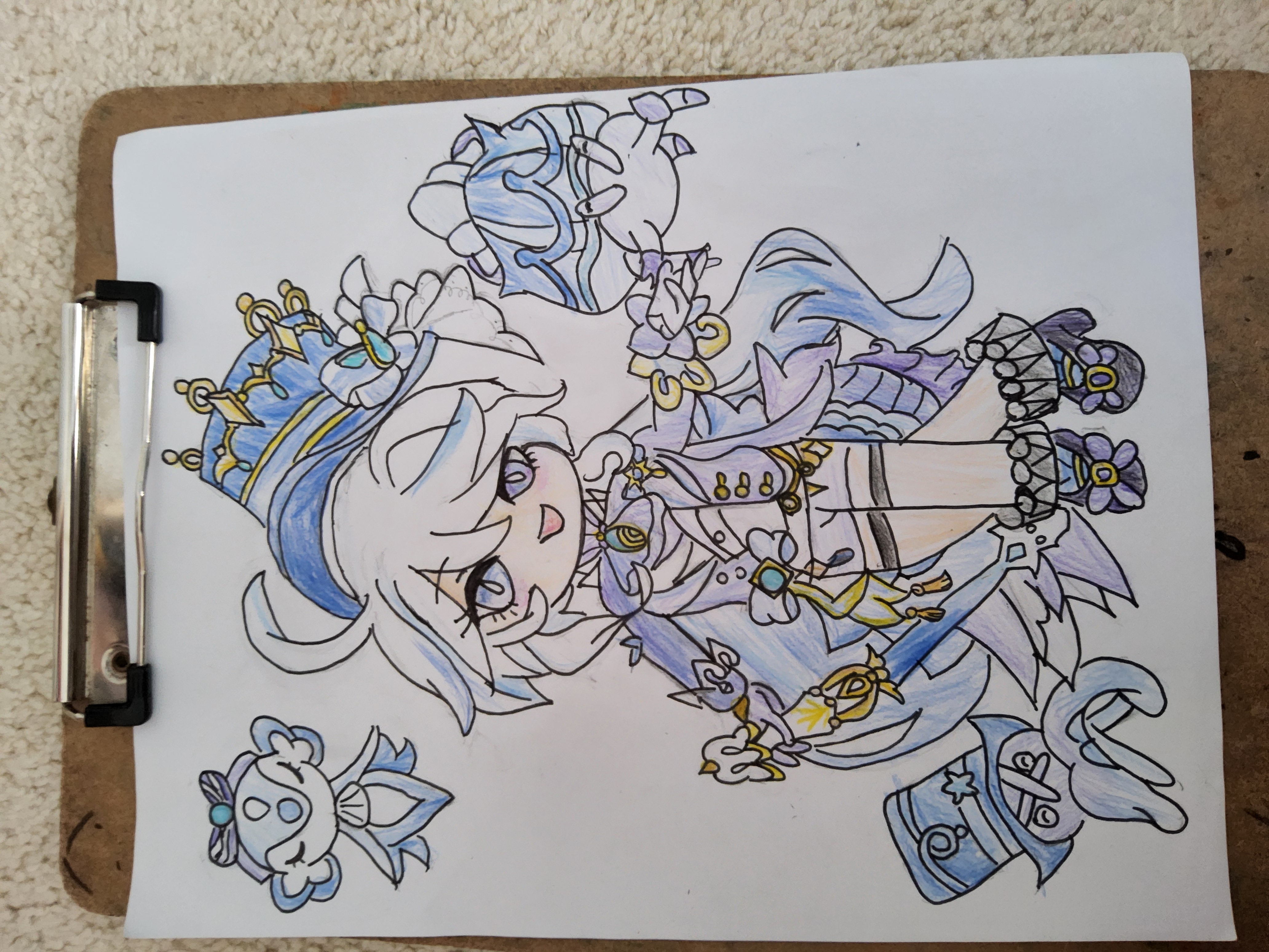 Furina drawing ritual! Good luck on your pulls! Genshin Impact | HoYoLAB