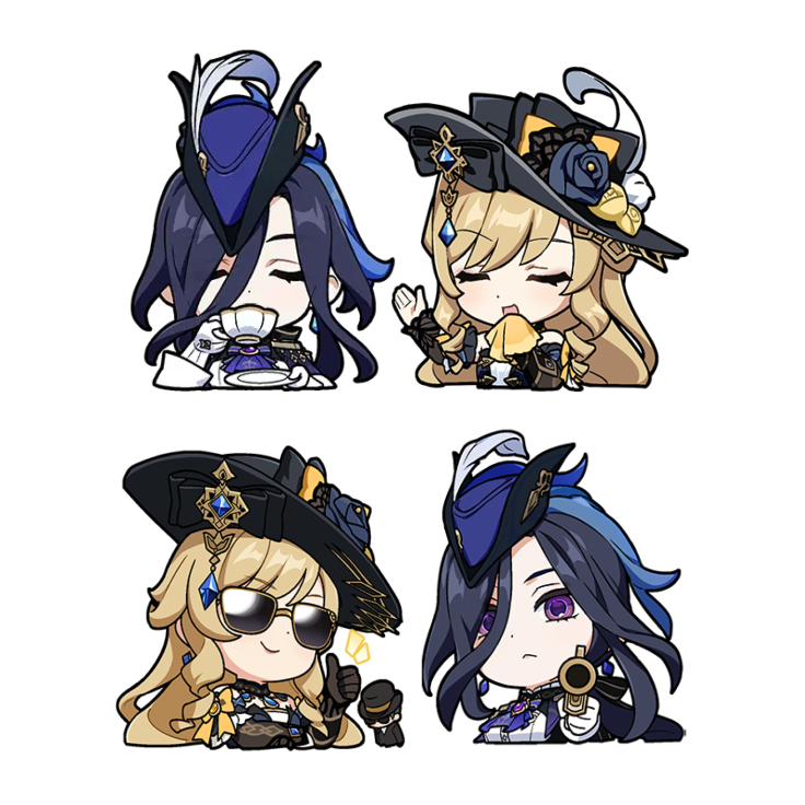 Genshin Emotes that (Probably) match! Pt. 3 Navia and Clorinde Genshin ...