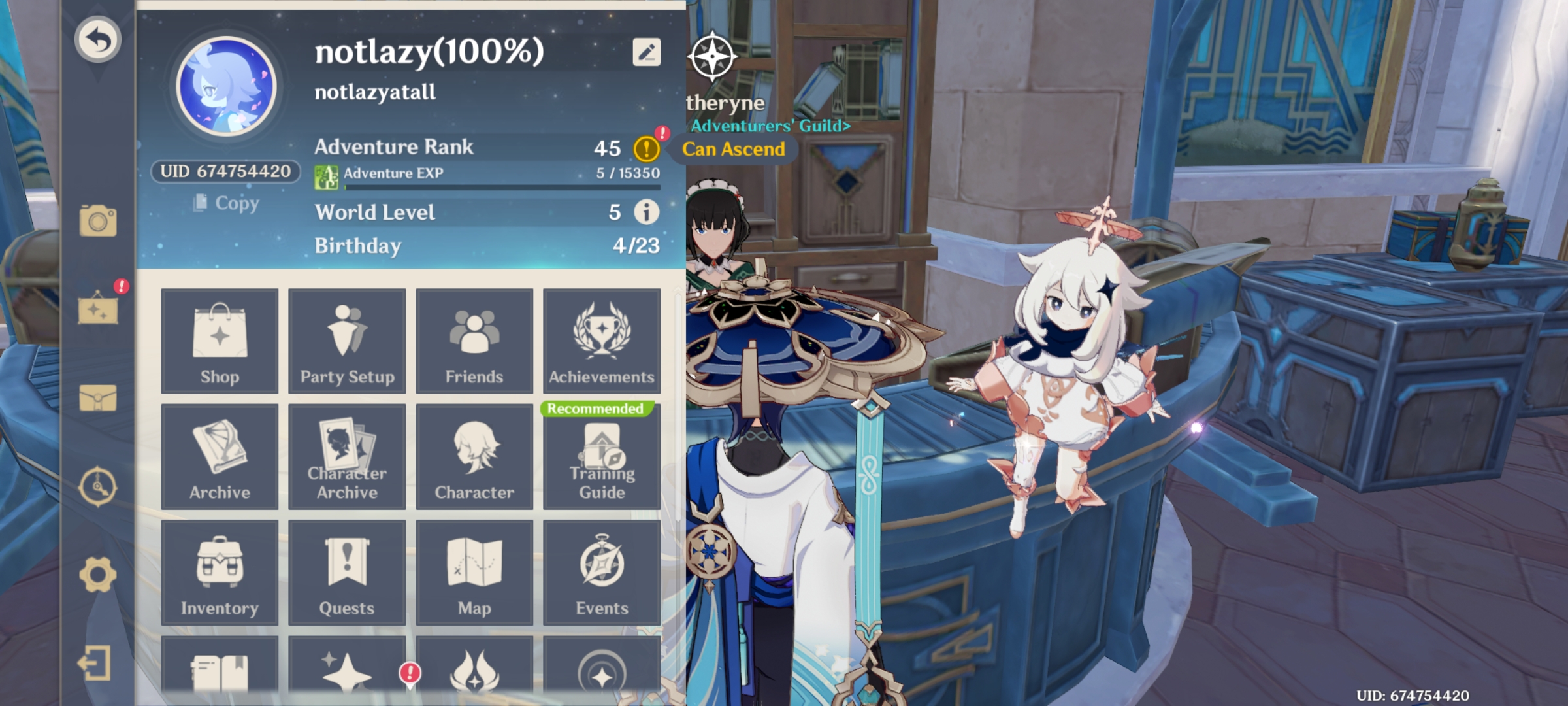 FINALLY REACHED AR45!!!!😭😭🩷 Genshin Impact | HoYoLAB